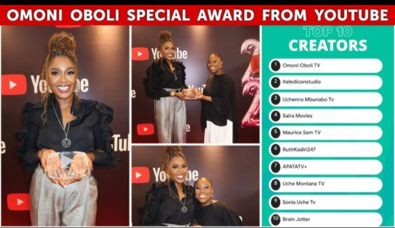 Omoni Oboli Leads YouTube Nigeria 2025 Creator Rankings as Platform ...